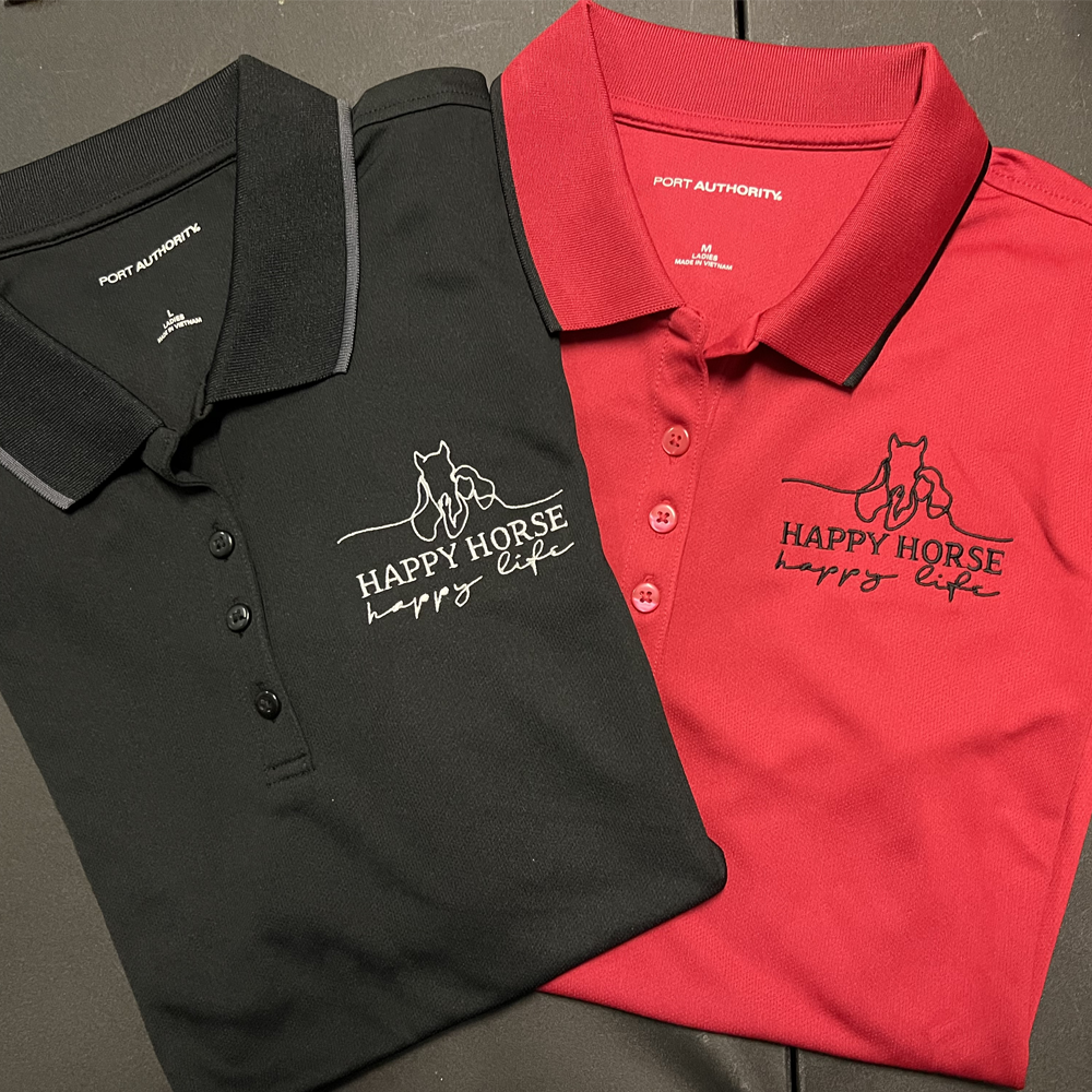 Red UV Performance Polo – Happy Horse Happy Life