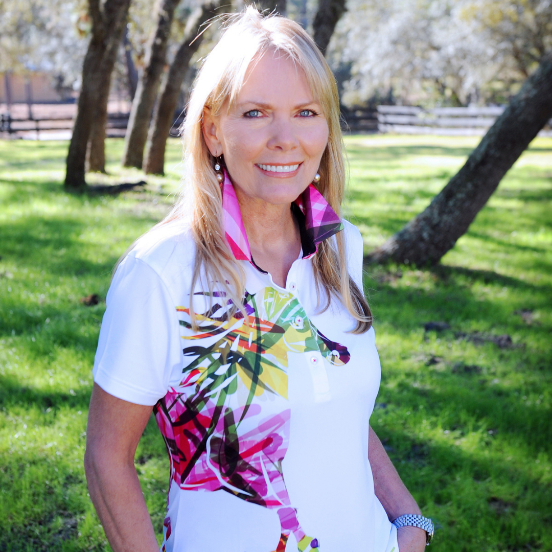 Linda Parelli Designed Polo Shirt | Pretty Lady Horse Shirt – Happy ...